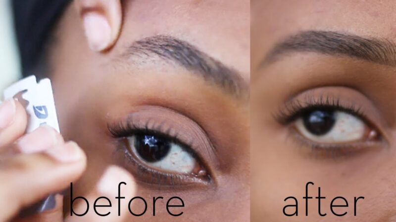 How To Shape Your Eyebrows Using Blade | Fabwoman
