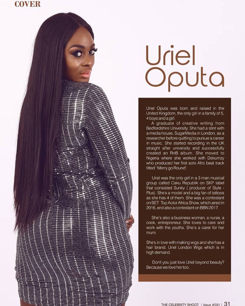 Uriel Oputa Covers Celebrity Shoot Magazine’s Body Issue | Fabwoman