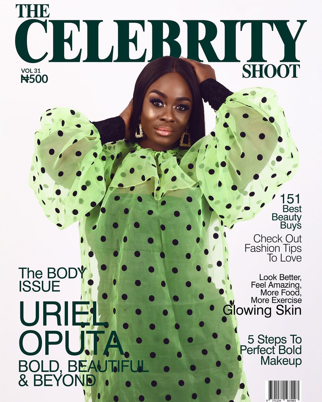 Uriel Oputa Covers Celebrity Shoot Magazine’s Body Issue | Fabwoman