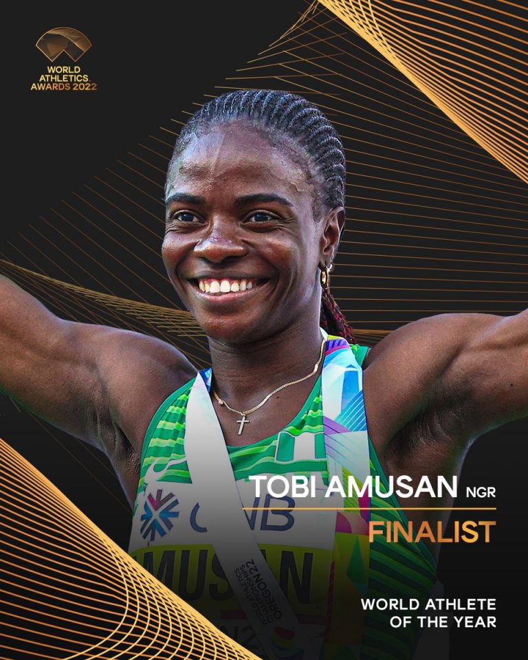 Tobi Amusan Makes Final Shortlist for 2022 World Athletics Awards ...